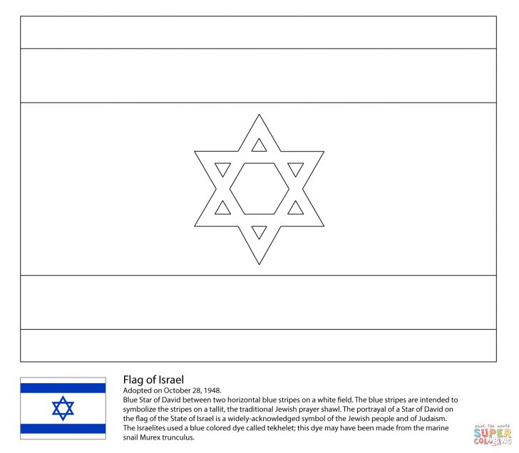 Inspiration Photo of Israel Flag Coloring Page - vicoms.info